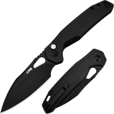 Ніж CJRB Frack Black Blade, AR-RPM9, Steel handle Black (J1931-BST ...